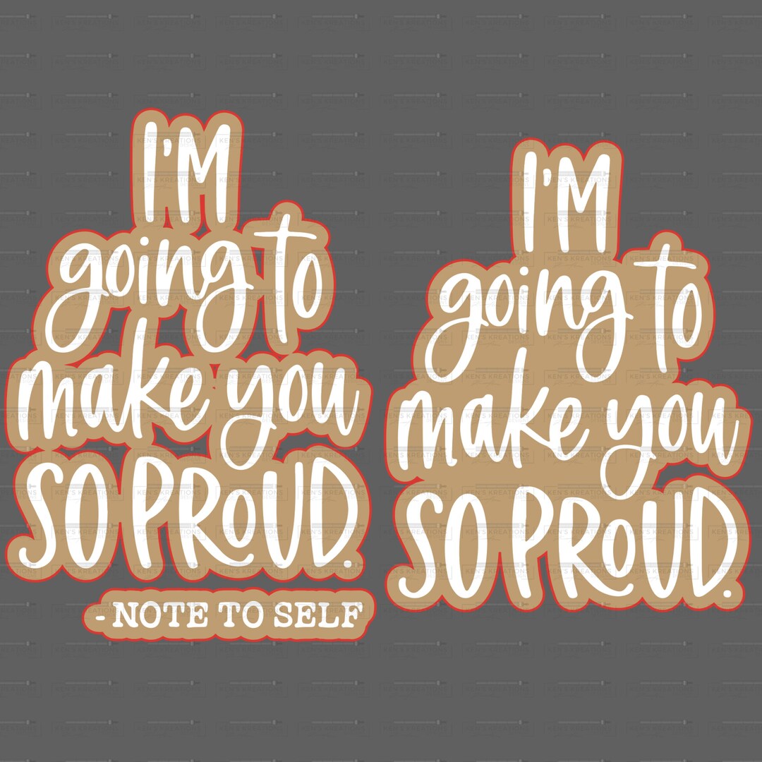 Note to Self SVG & PNG File , DIY, Glowforge, Laser File .15 Offset - Etsy