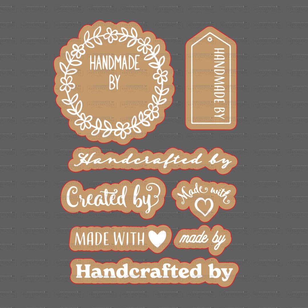 Handmade by SVG, PNG, and PDF Chalk File I Glowforge I Cricut I ...