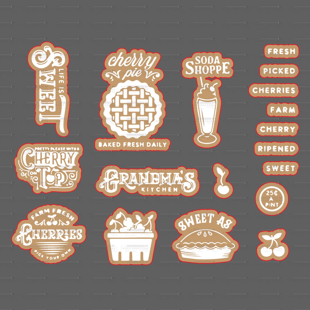 With A Cherry on Top SVG, PNG, and PDF Chalk File I Glowforge I Cricut ...