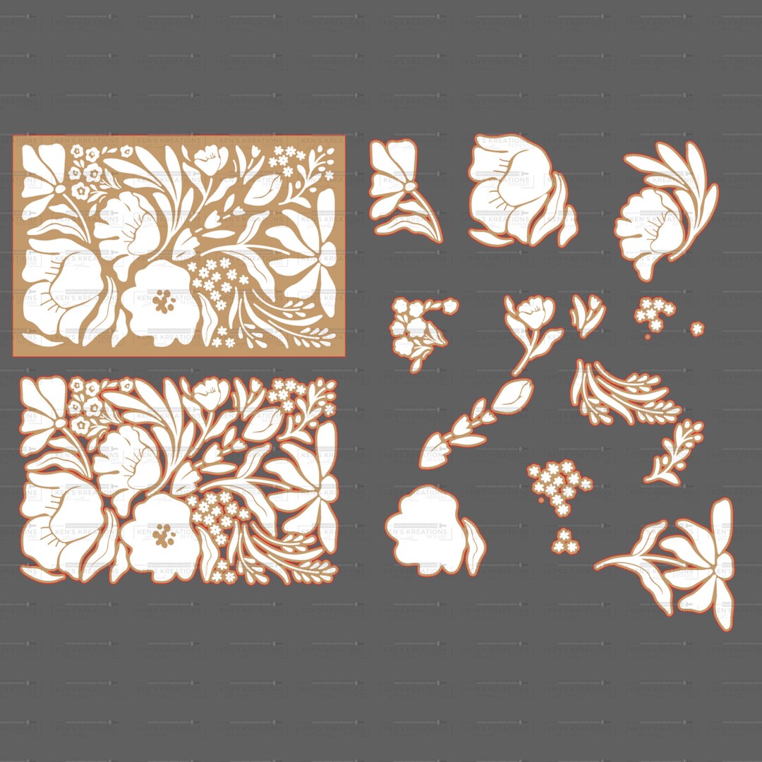 Bold Poppy SVG, PNG, and PDF Chalk File I Glowforge I Cricut I ...