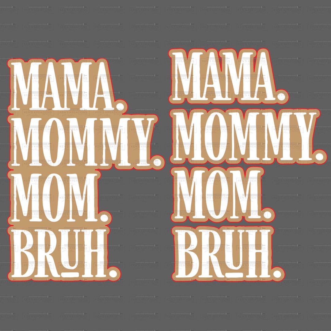 Mama Mommy Mom SVG & PNG Chalk File, DIY, Glowforge, Cricut, Silhouette ...
