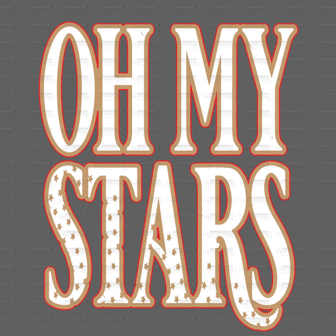 Oh My Stars SVG, PNG, and PDF Chalk File I Glowforge I Cricut I ...