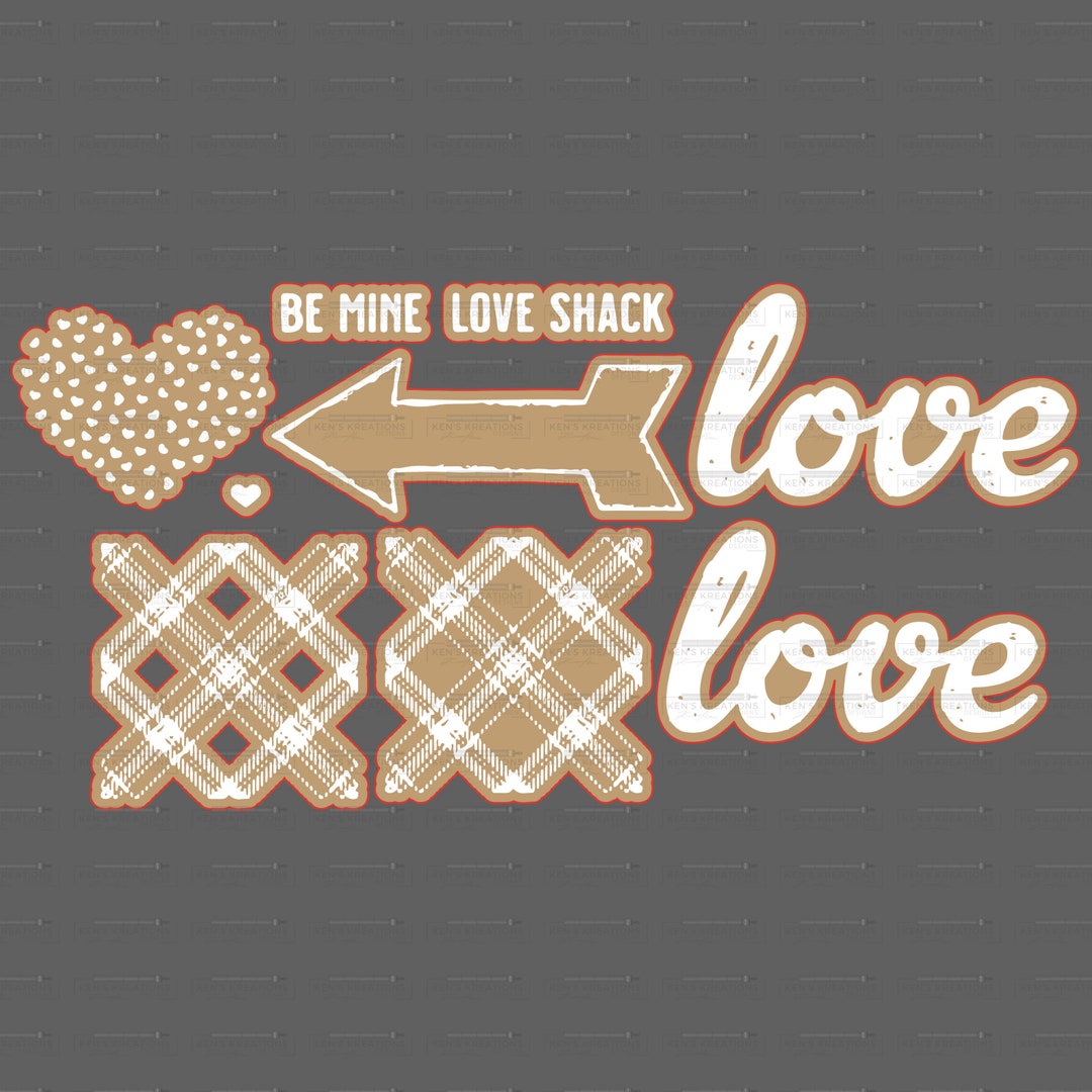 Loveshack SVG & PNG File , DIY, Glowforge, Laser File .15 Offset - Etsy