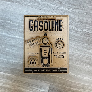 Premium Gasoline Chalk Club Wood BLANK Cutout I April Club I 3 Options ...