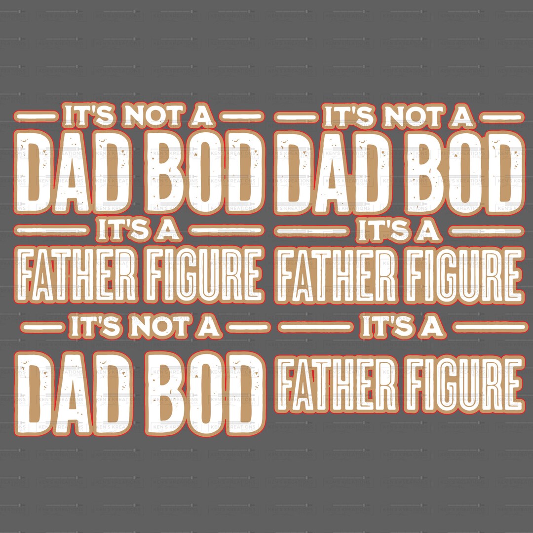Dad Bod SVG & PNG Chalk File, DIY, Glowforge, Cricut, Silhouette, Laser ...