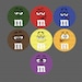 M&M Characters Digital Files SVG I MM Candy I M and M Ornament Files I ...
