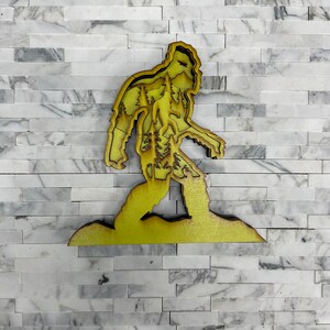 Bigfoot Cut-out Sasquatch Cut-out Layered Wood Cut-out 3 - Etsy