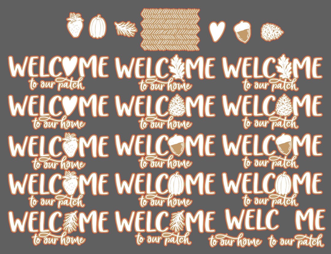 Welcome to Our Patch SVG, PNG, and PDF Chalk File I Glowforge I Cricut ...