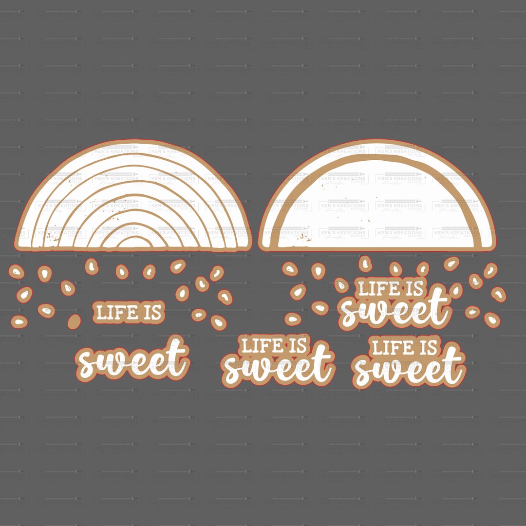 Life is Sweet SVG, PNG, and PDF Chalk File I Glowforge I Cricut I ...