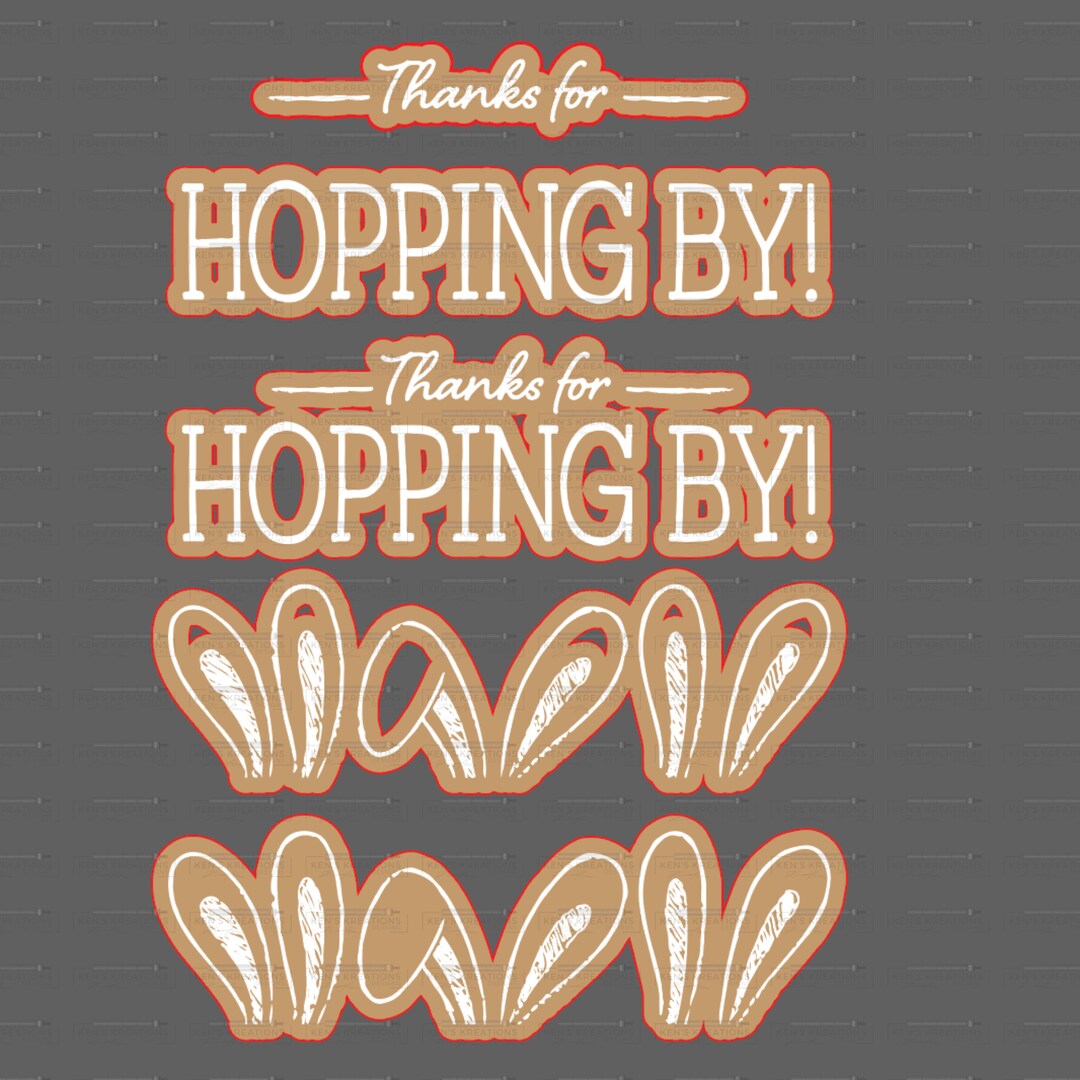 Hopping by SVG, PNG, and PDF Chalk File I Glowforge I Cricut I ...