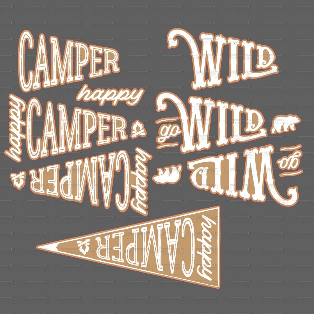 Go Wild SVG, PNG, and PDF Chalk File I Glowforge I Cricut I Silhouette ...