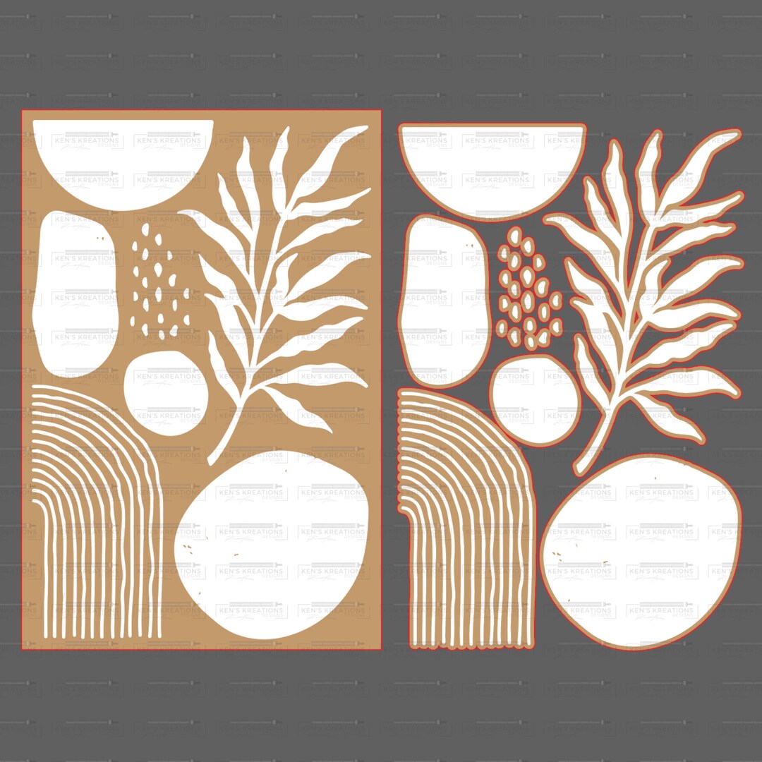Boho Shapes SVG, PNG, and PDF Chalk File I Glowforge I Cricut I ...