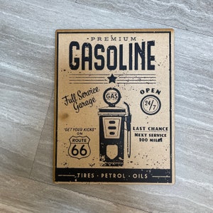 Premium Gasoline Chalk Club Wood BLANK Cutout I April Club I 3 Options ...