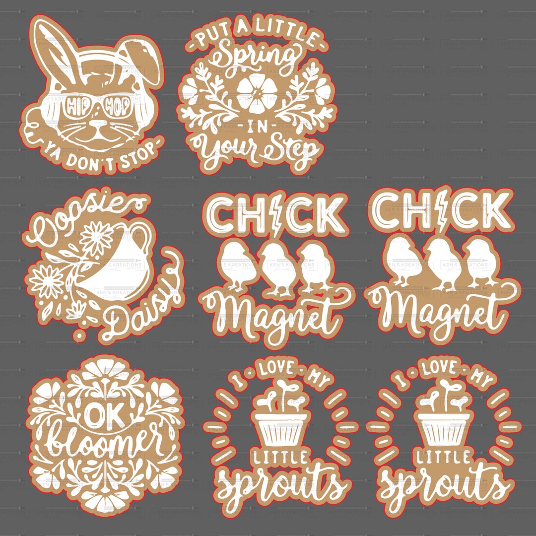 Spring in Your Step SVG & PNG Chalk File, DIY, Glowforge, Cricut ...