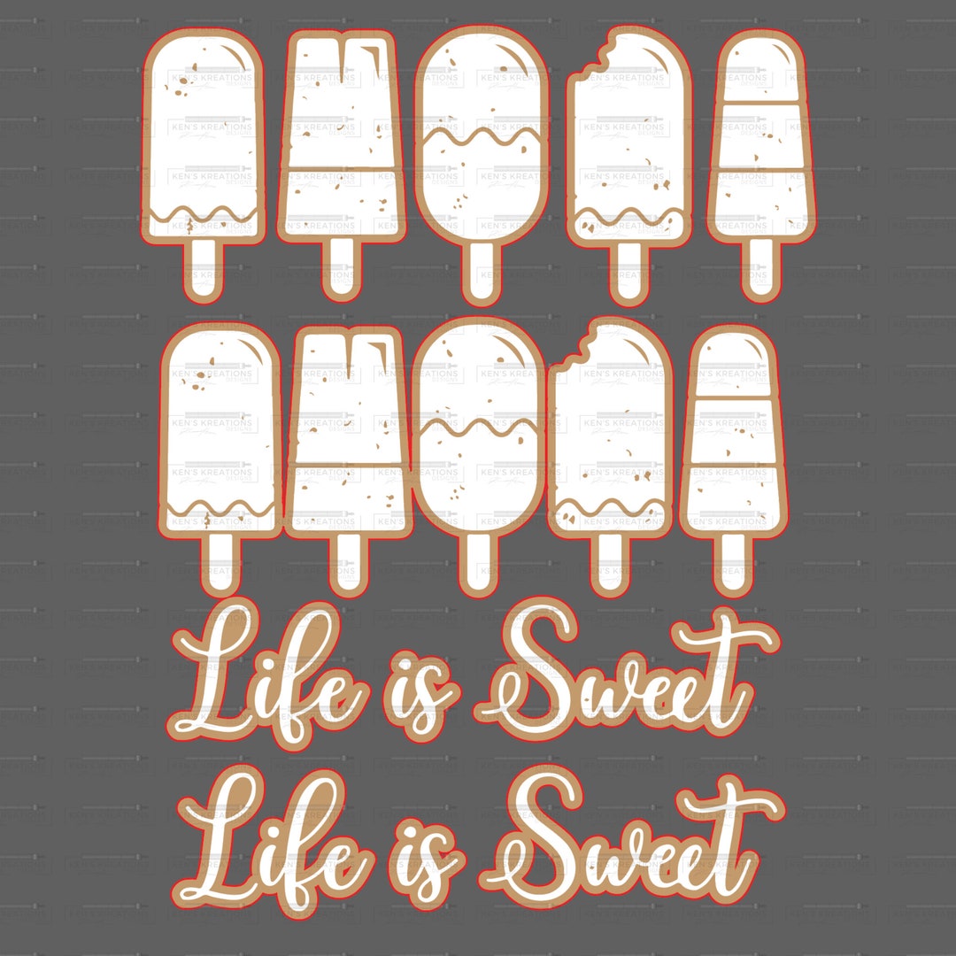 Life is Sweet SVG, PNG, and PDF Chalk File I Glowforge I Cricut I ...