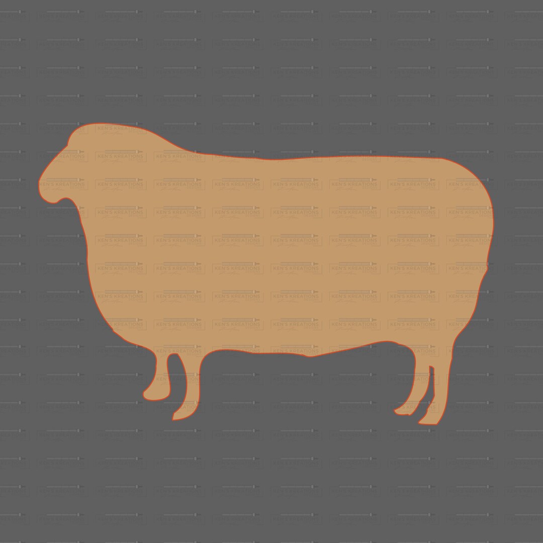 Corner Market Sheep SVG & PNG Chalk File I Glowforge I Cricut I Silhouette I Laser Cutter File I ...