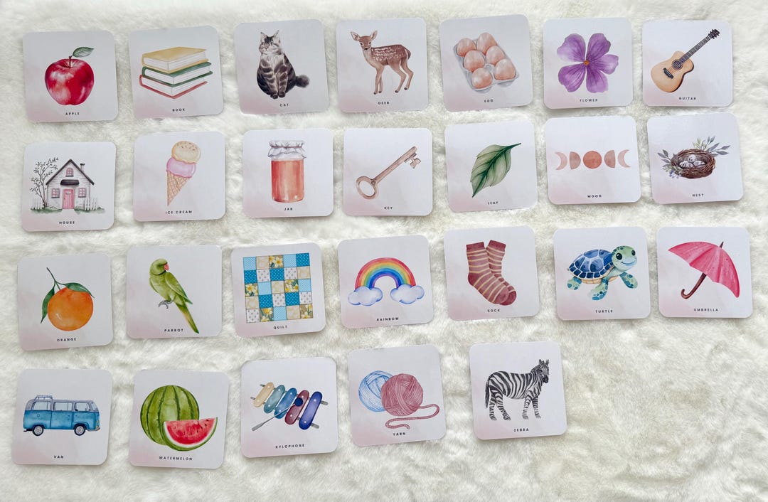 Digital Alphabet Flashcards | Nursery Education Printable | ABC ...