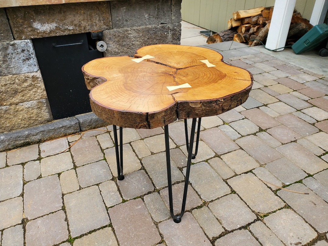 Live Edge Round Table - Etsy