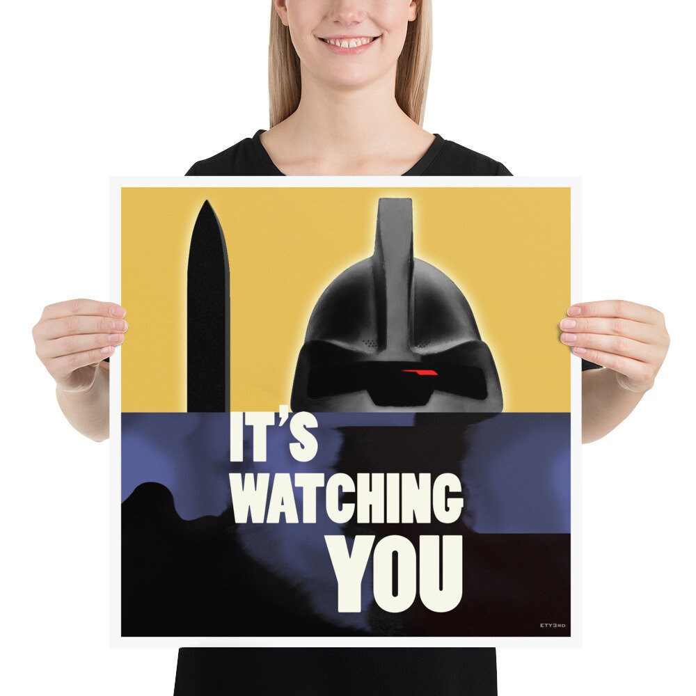 Cylon War Propaganda Poster it's Watching You - Etsy UK