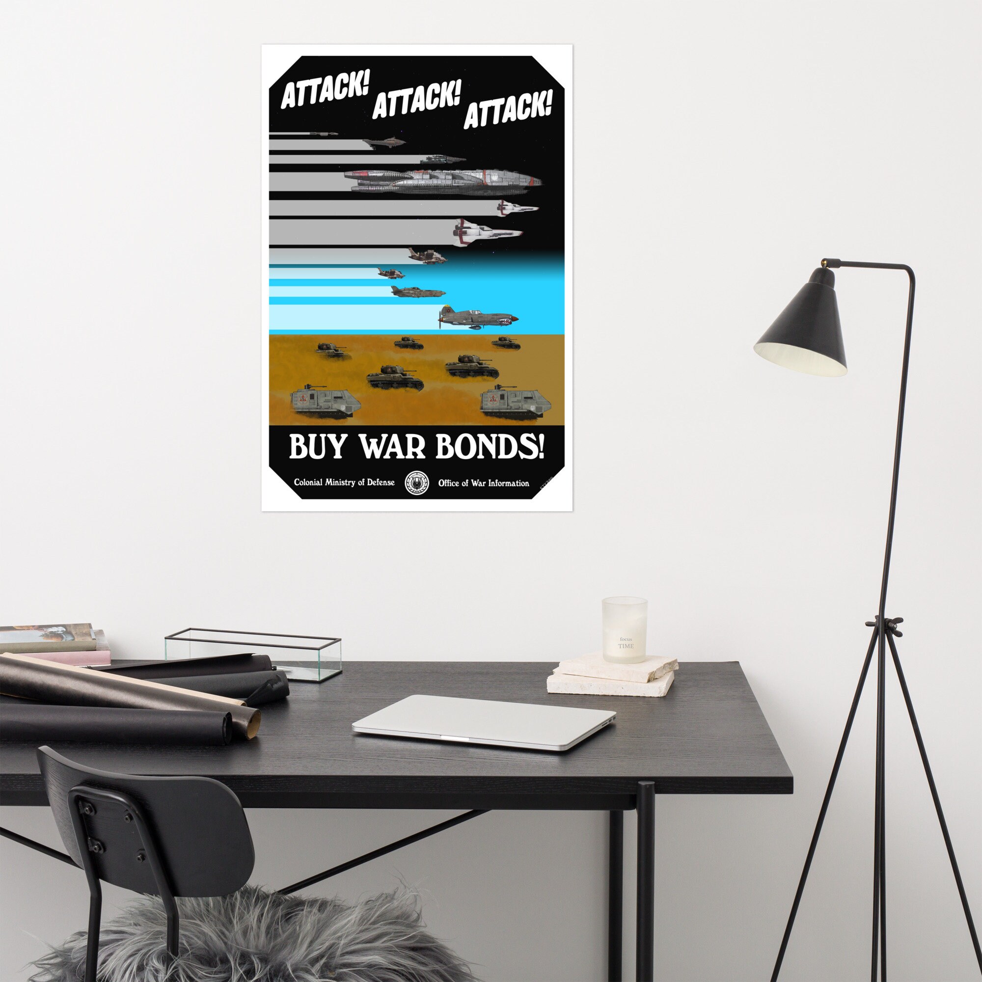Cylon War Propaganda Poster attack Attack Attack - Etsy