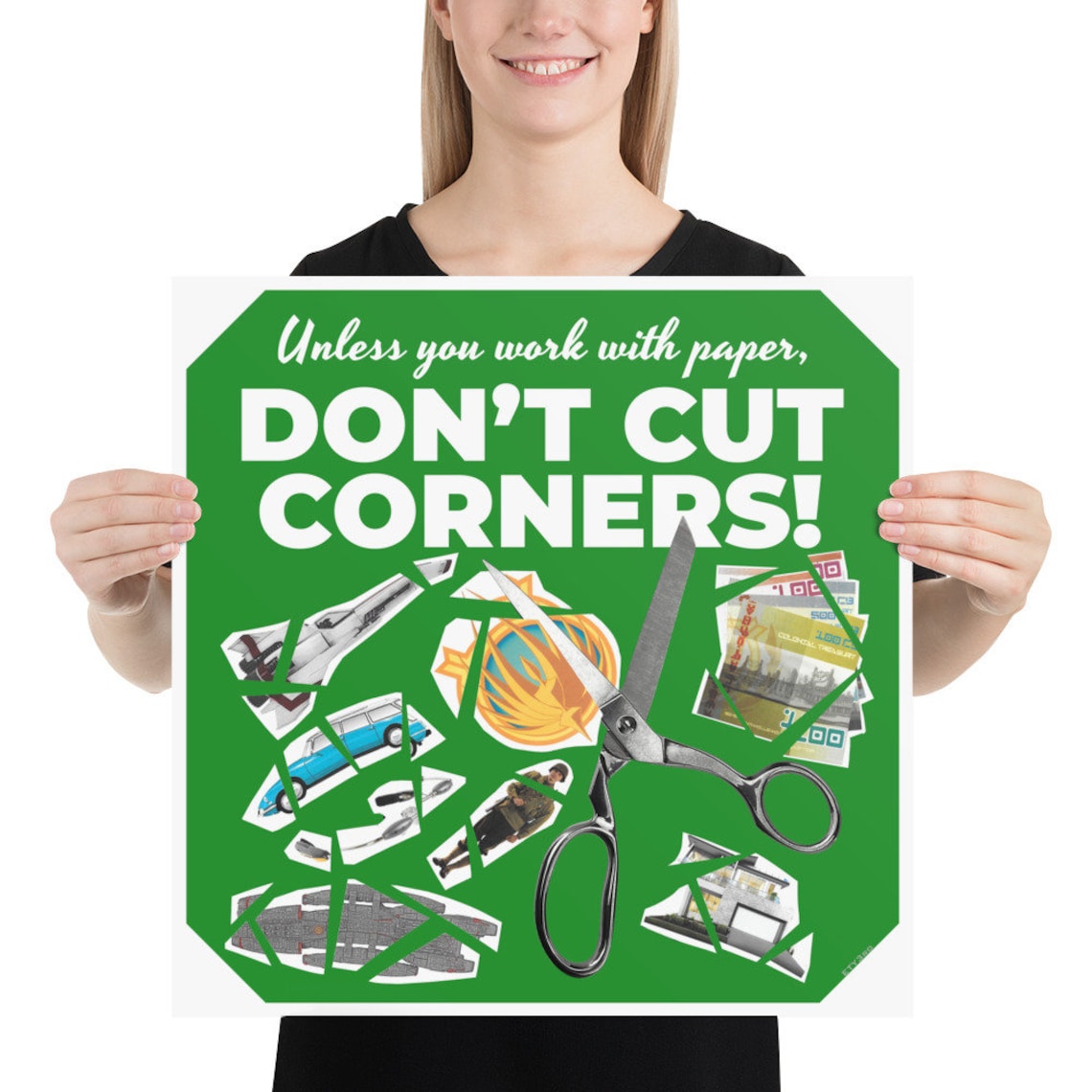 Cylon War Propaganda Poster don't Cut Corners - Etsy