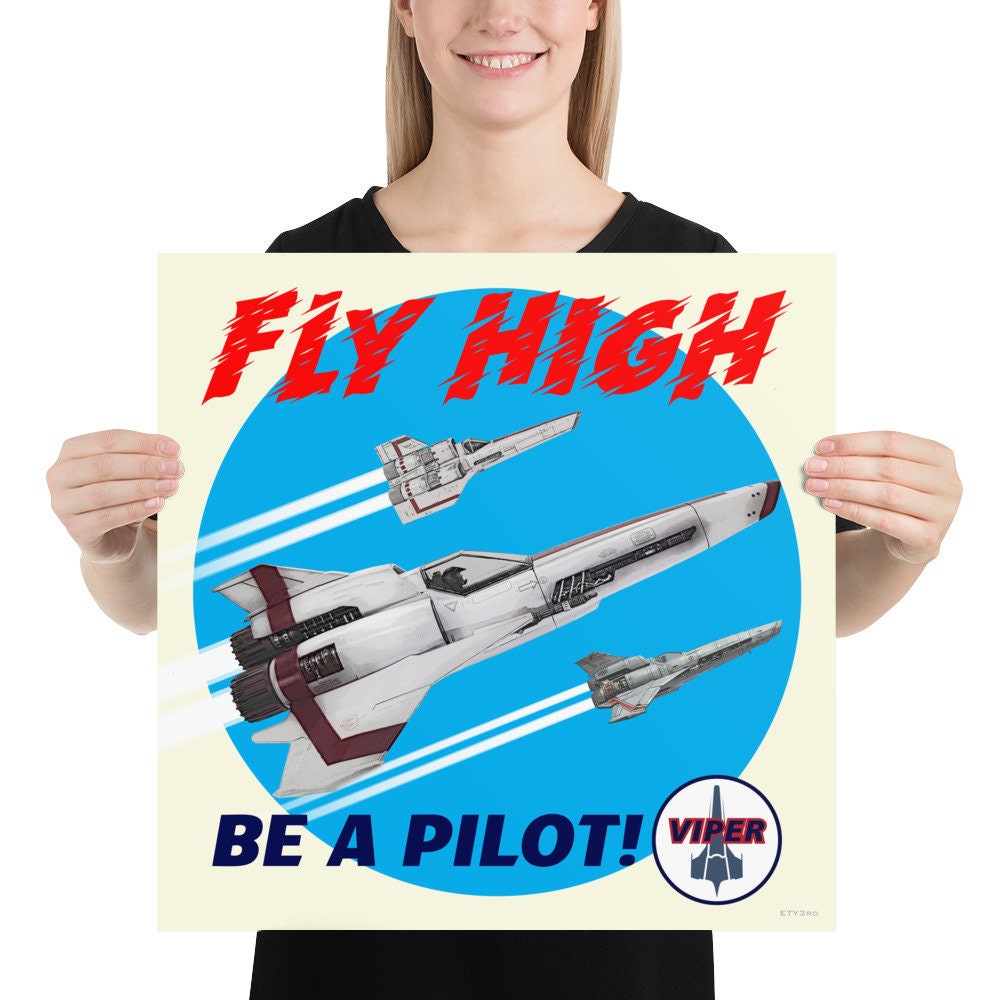 Cylon War Propaganda Poster fly High - Etsy