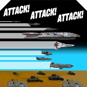 Cylon War Propaganda Poster - "attack! Attack! Attack!" - Etsy