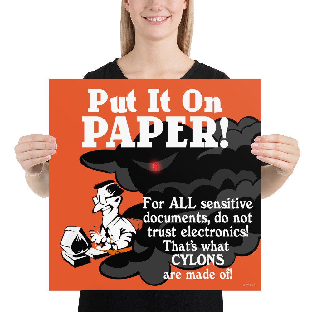 Cylon War Propaganda Poster put It on Paper - Etsy