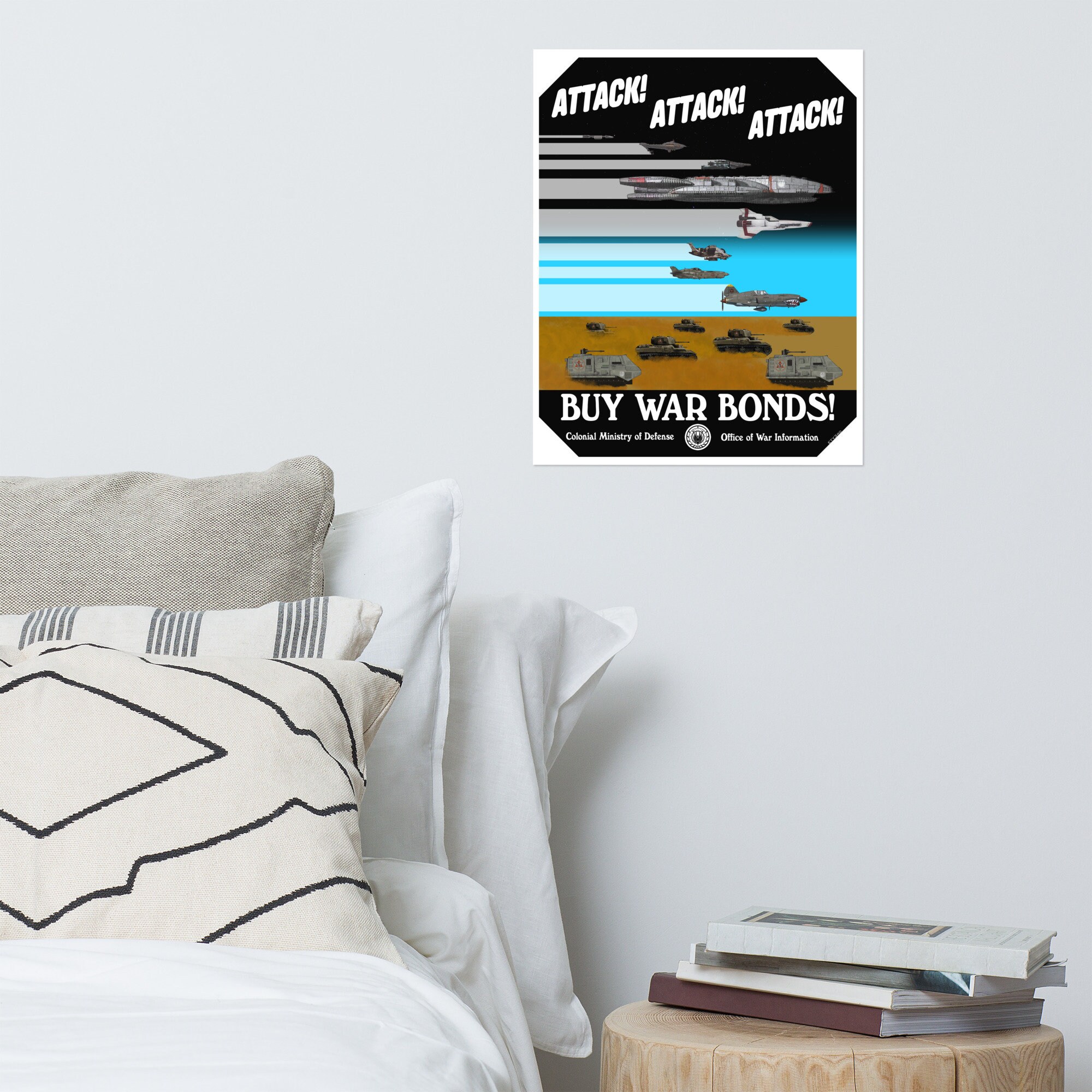 Cylon War Propaganda Poster attack Attack Attack - Etsy