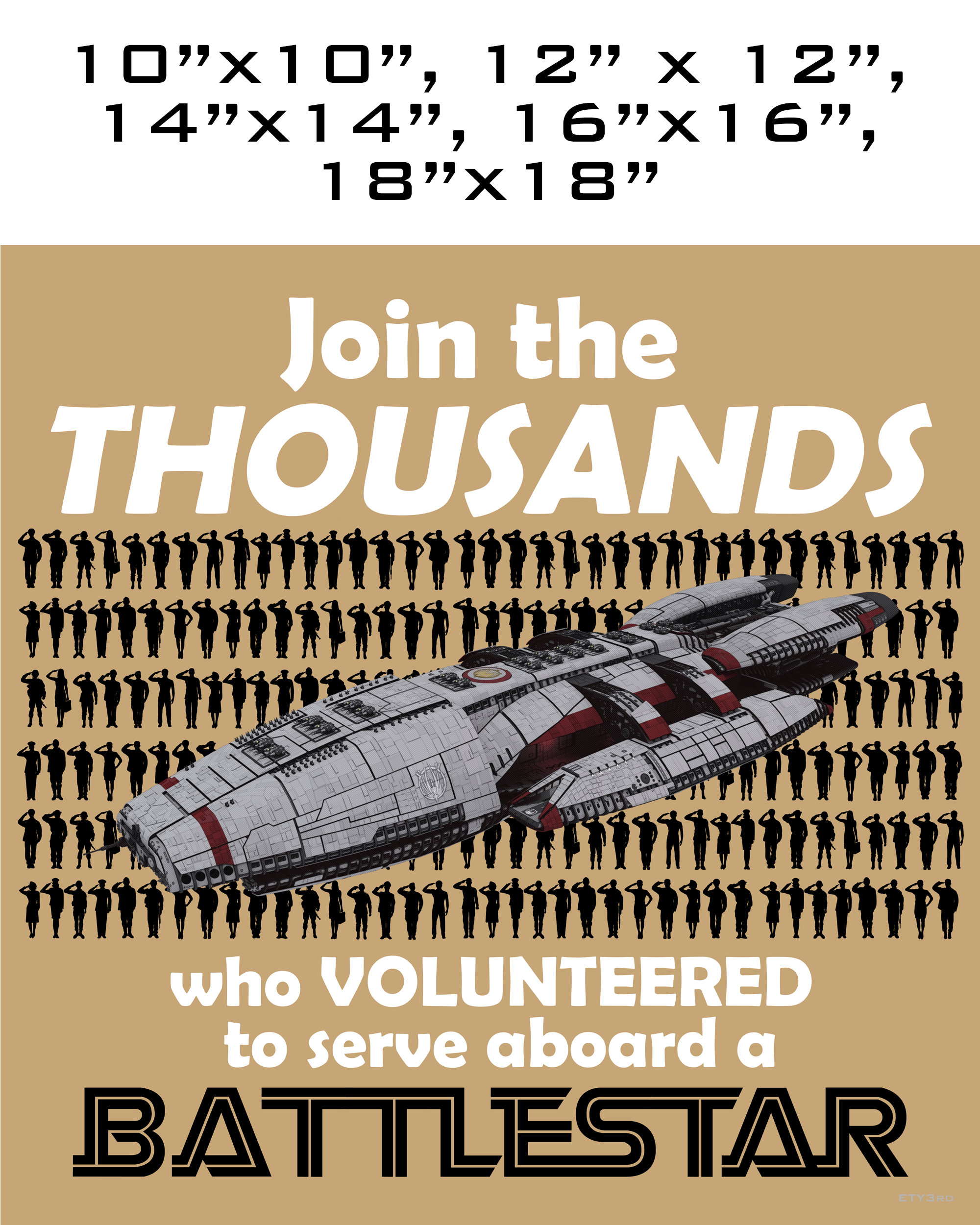 Cylon War Propaganda Poster - "battlestar Service" - Etsy