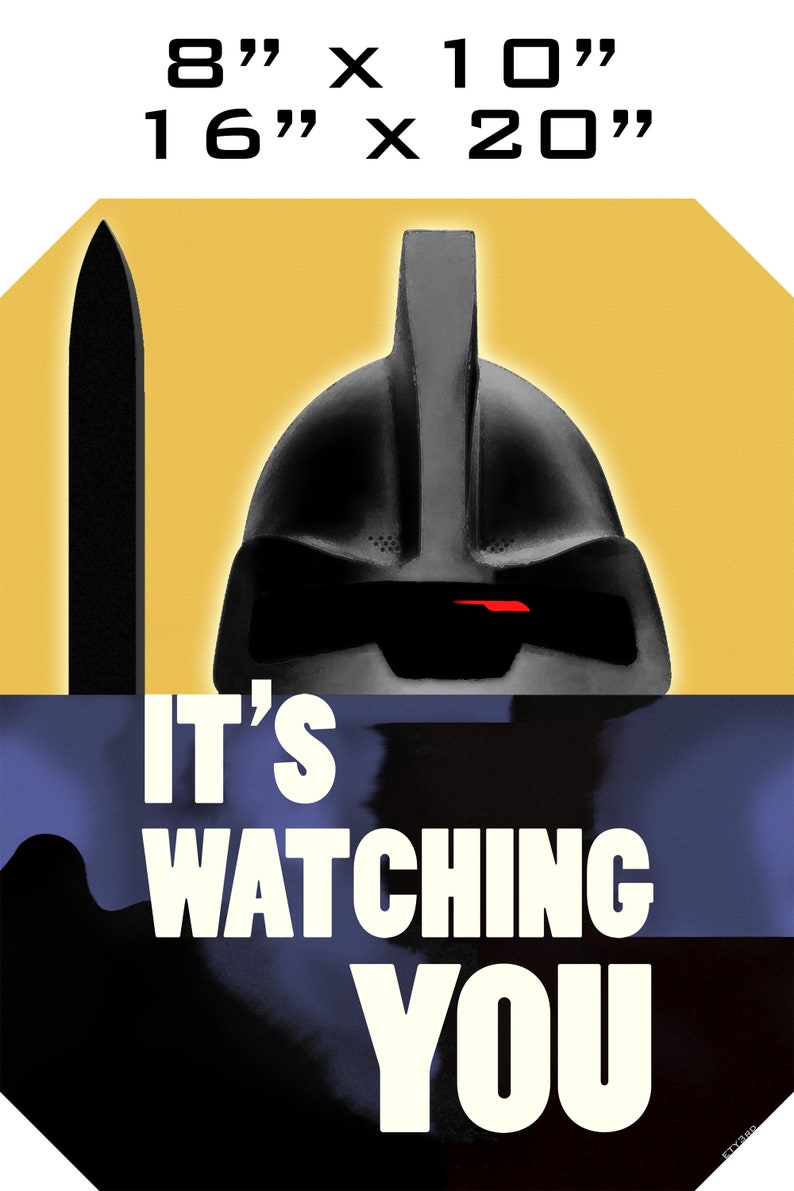 Cylon War Propaganda Poster it's Watching - Etsy UK