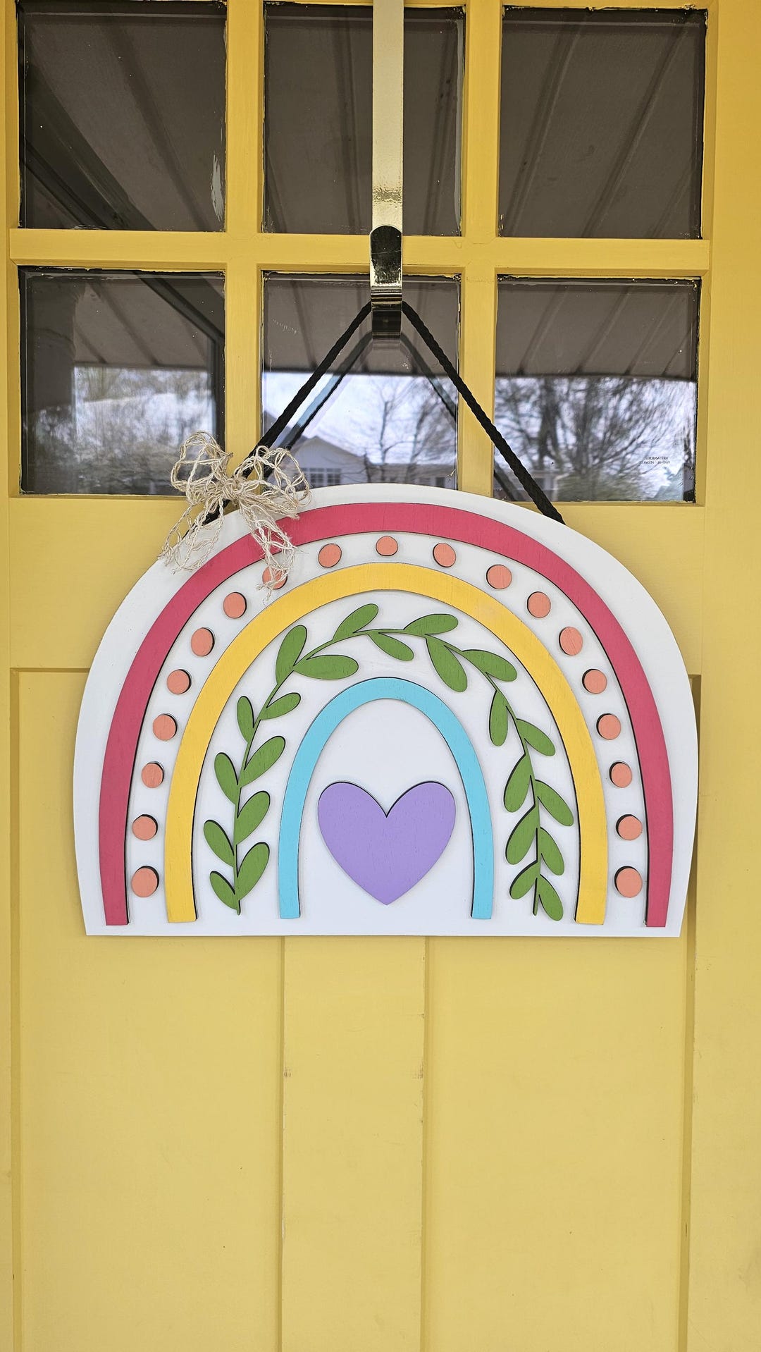 3D Rainbow Door Hanger - Spring Housewarming Gift - Dorm Room Decor ...