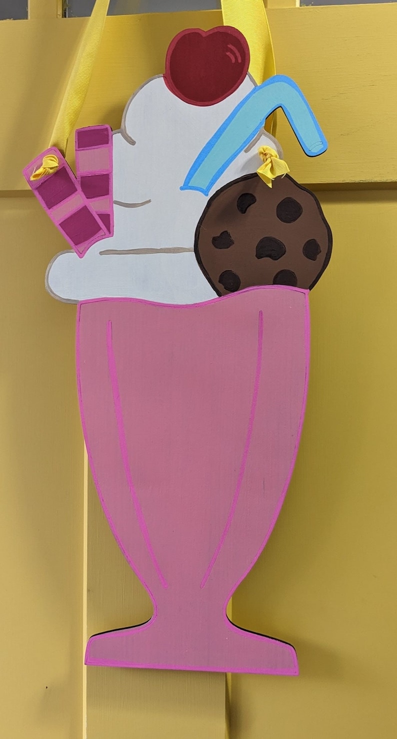 Milkshake Door Hanger Valentine's Day Gift Housewarming Soda Fountain ...