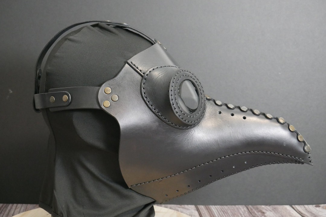 Glasses-friendly Leather Plague Doctor Mask - Adult Costume - Etsy
