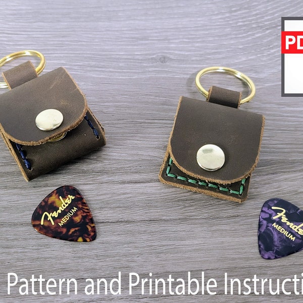 Guitar Pick Keychain Pattern - Etsy