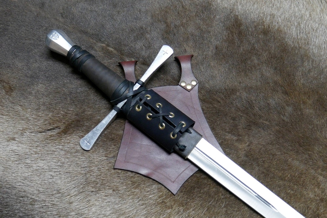 Leather Sword Frog - Renaissance Leather Sword Holder - LARP Sword ...