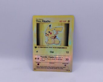 Thicc Pikachu Thorchu Charizard Gx Ex Vmax V Pokémon Card - Etsy