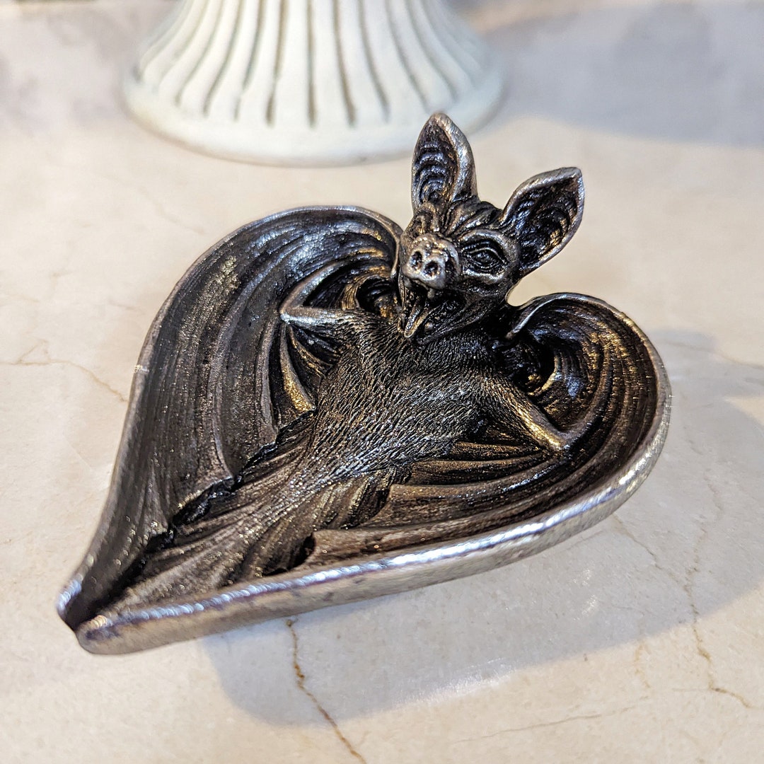 Bat Trinket Holder Jewellery Dish, Bat Decoration, Gothic Dark Decor ...