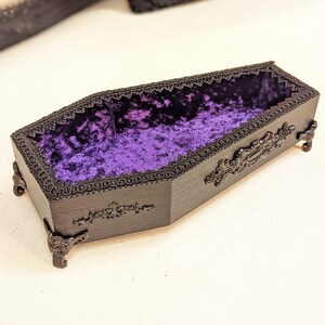 Hand Made Coffin Trinket Box, Gothic Coffin Jewelry Holder, Vampire ...