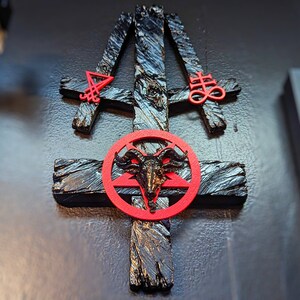 Satanic Inverted Cross, Inverted Pentagram, Sigil of Lucifer, Leviathan ...