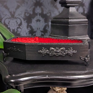 Hand Made Coffin Trinket Box, Gothic Coffin Jewelry Holder, Vampire ...