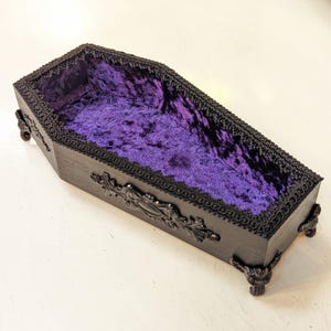 Hand Made Coffin Trinket Box, Gothic Coffin Jewelry Holder, Vampire ...