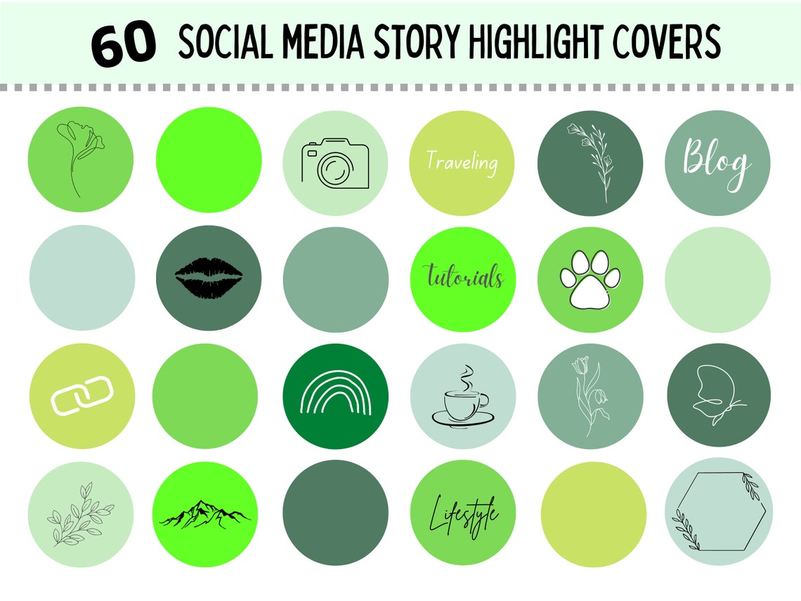 Social Media Story Highlight Covers, Instagram Story Highlight Covers ...