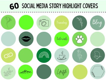 Social Media Story Highlight Covers // Instagram Story Highlight Covers ...