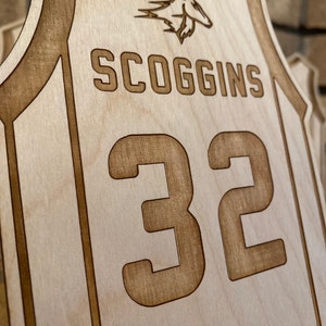 DIGITAL FILE Custom Basketball Jersey Sign | Laser Cut Basketball ...