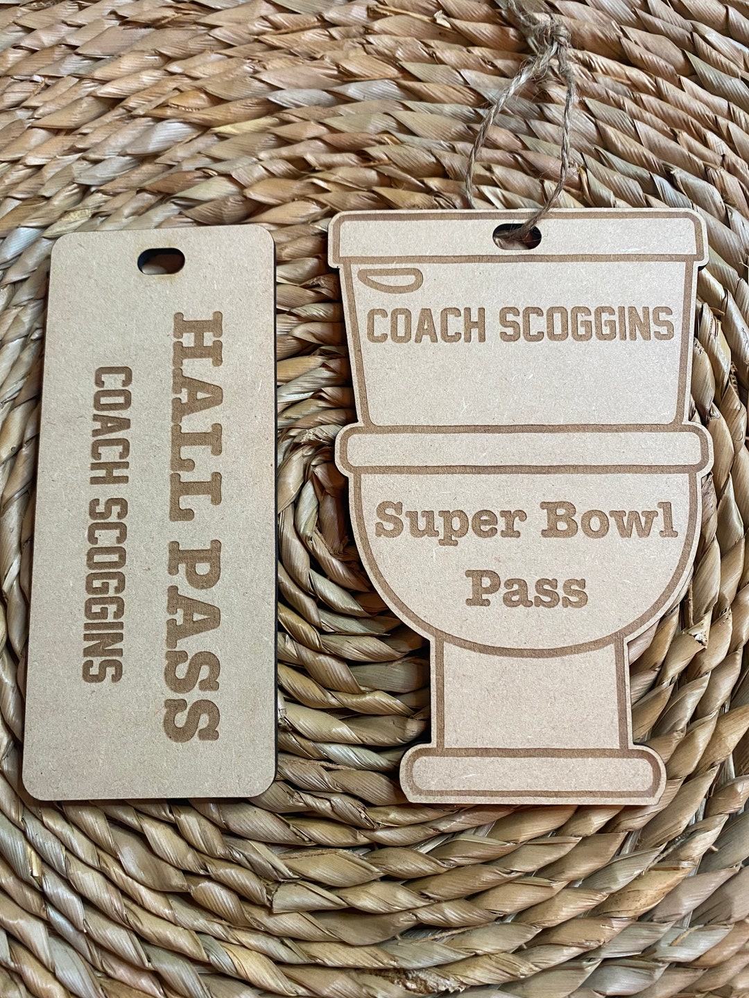 Custom Hall Pass | Teacher Hall Pass | Engraved Bathroom Pass | Custom ...