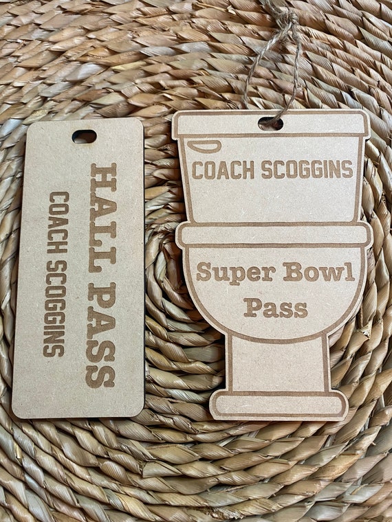 Custom Hall Pass Teacher Hall Pass Engraved Bathroom Pass - Etsy