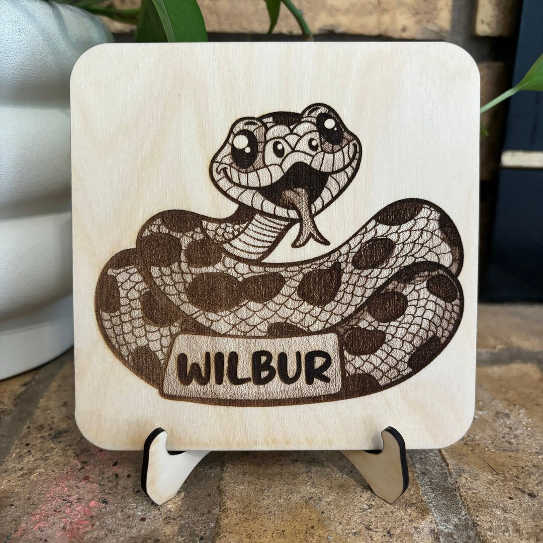 Hognose Snake Name Tag | Hognose Snake Custom Name Plate | Hognose ...