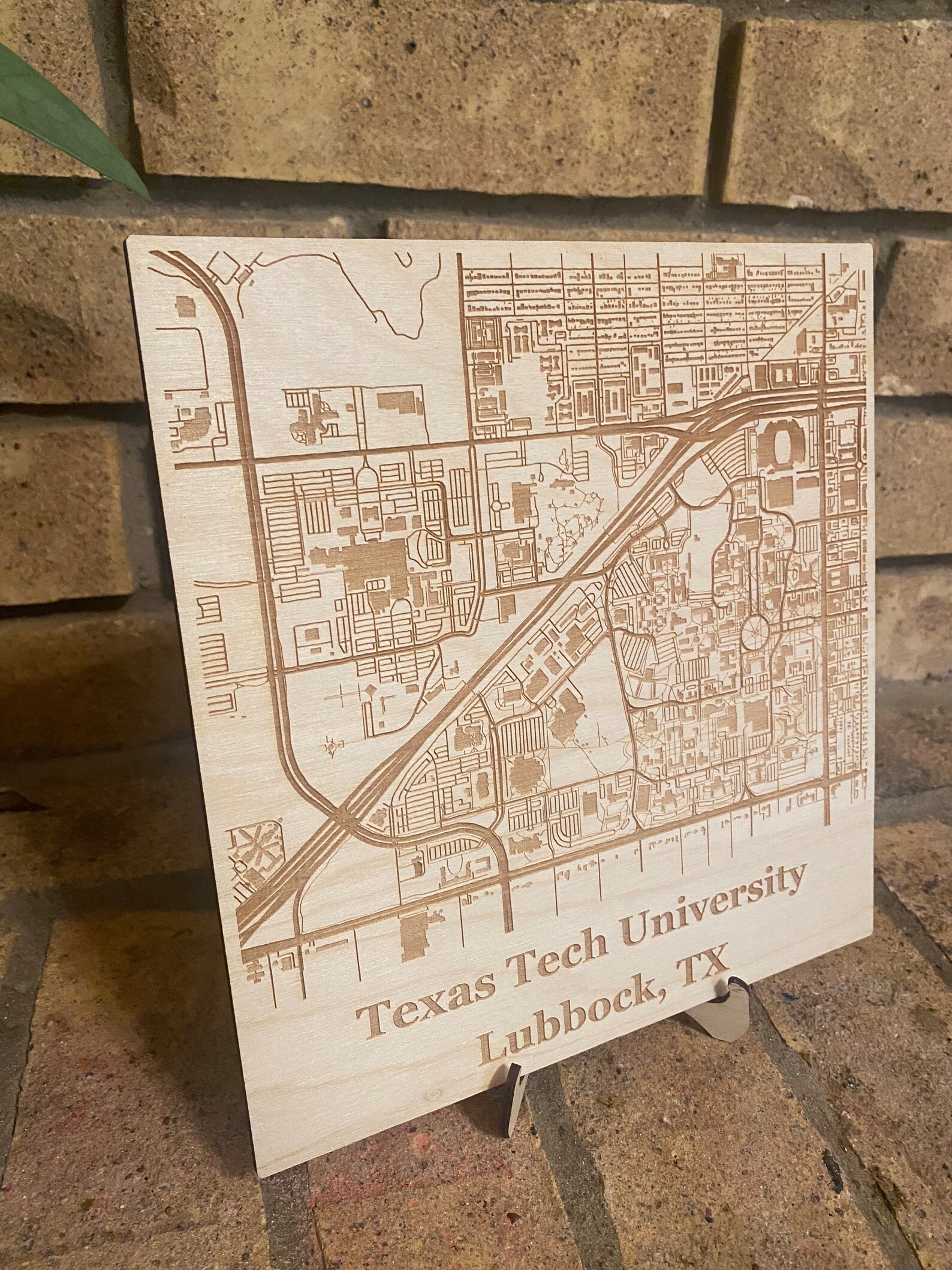 Custom University Map Laser Engraved Map Wooden City Map College Campus ...
