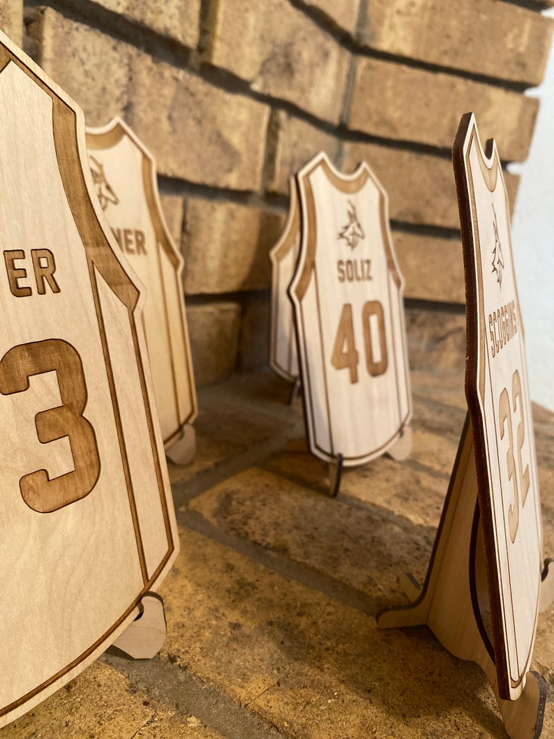 Custom Basketball Jersey Sign | Laser Cut Basketball Plaque ...